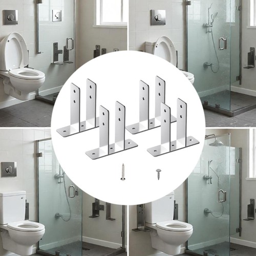 4Pcs Restroom Urinal Screen Brackets with Fasteners Sturdy U Shaped ...