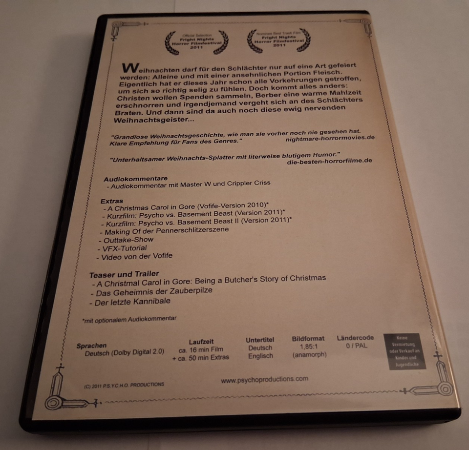 A CHRISTMAS CAROL IN GORE - Independent German Extreme Gore - Like New ...