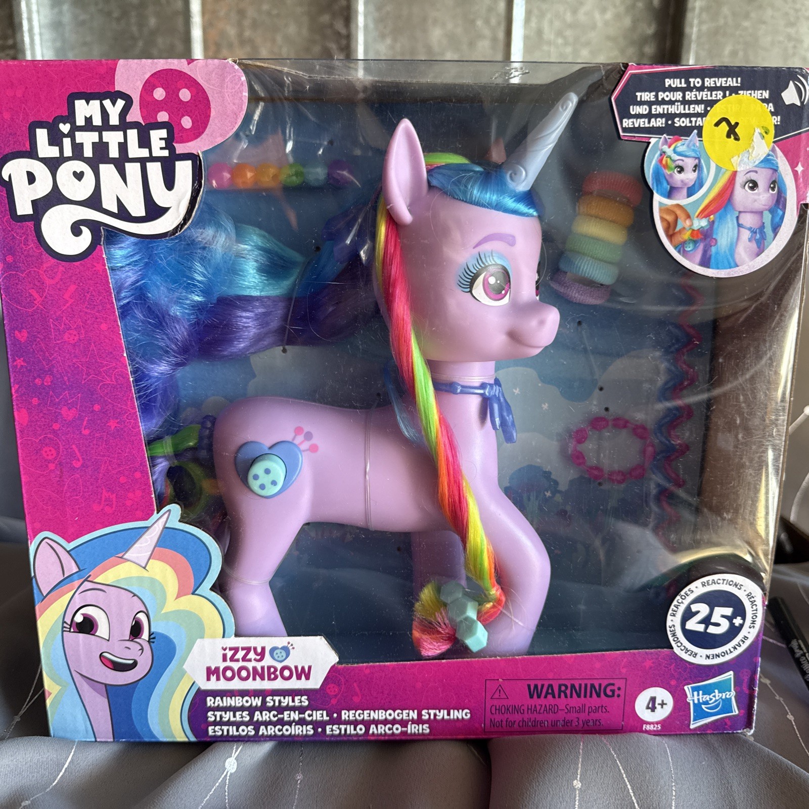 My Little Pony Rainbow Styles Izzy Moonbow Figure Hair Styling Toy New ...
