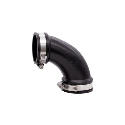 Fernco PQL-400 Flexible PVC Elbow for 90 Degree Cast Iron, Steel and ...