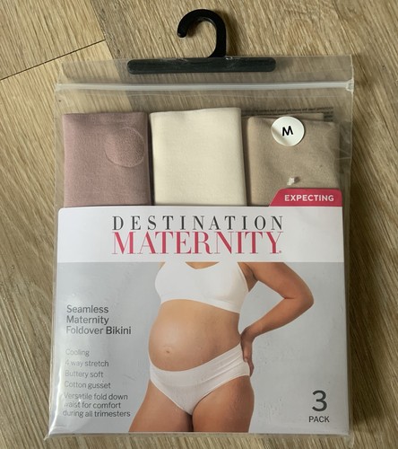 Destination Maternity Size Medium Seamless Maternity Foldover Bikini ...