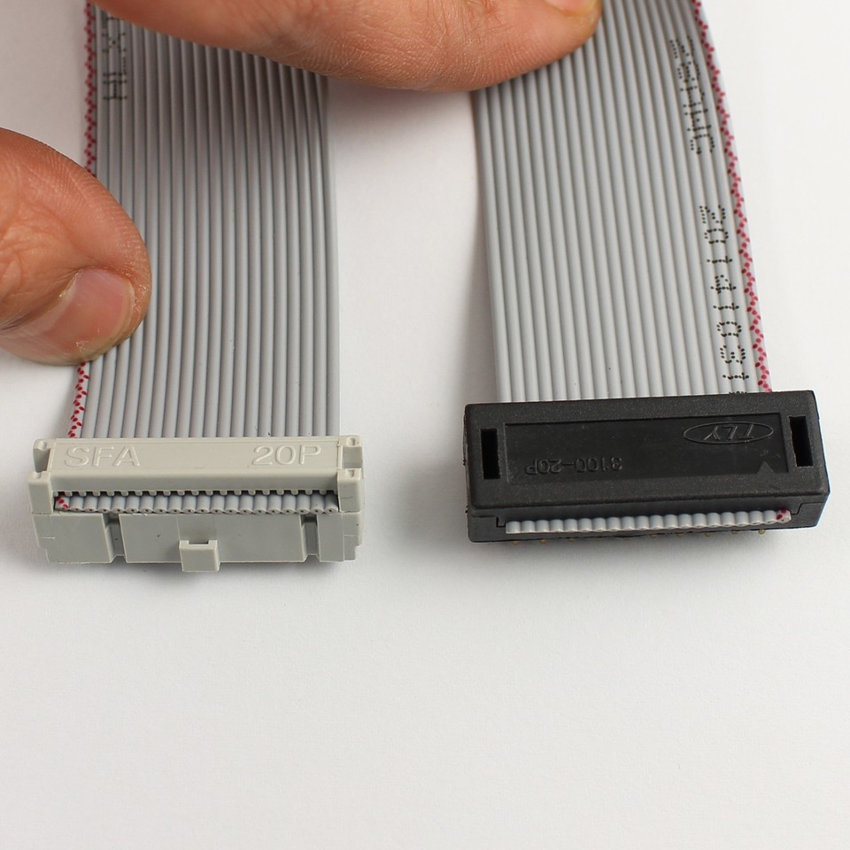 1PCS IDC Male 16 Pin Connector To IDC Female 16Pin Flat Ribbon Cable ...
