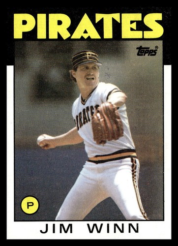 1986 Topps #489 Jim Winn Pittsburgh Pirates Baseball Card | eBay