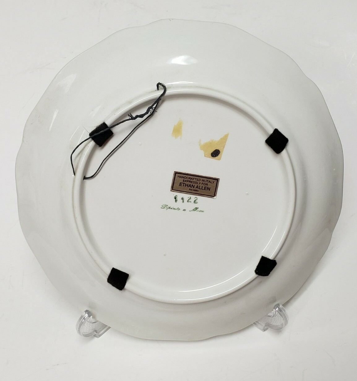 Ethan Allen Handpainted Wood Duck Dinner Plate Dipinto a Mano 9.75" in ...