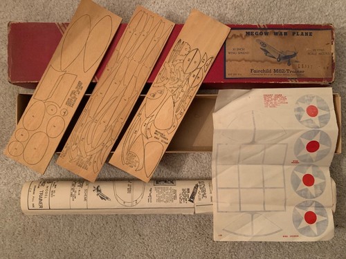 Partial Megow X12 (or J29) Fairchild M62 PT19 Trainer Wood Model ...