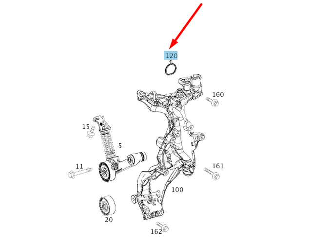 Genuine Mercedes-Benz Water Coolant Pipe Seal Gasket - SPRINTER ...