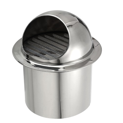 7" Round Soffit Air Vents, 6" Length 304 Stainless Steel Louver Grille ...