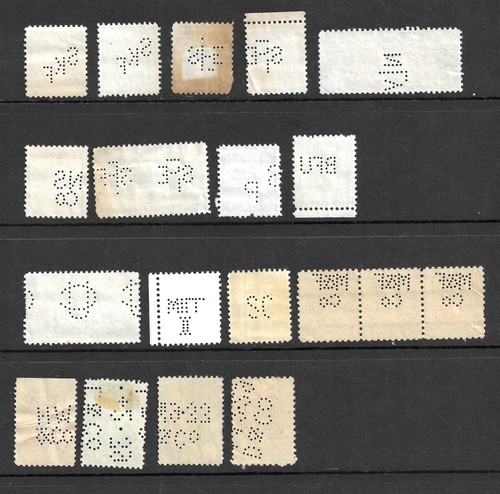 U. S. PERFIN Stamps Used PERFIN 😊 7 | eBay