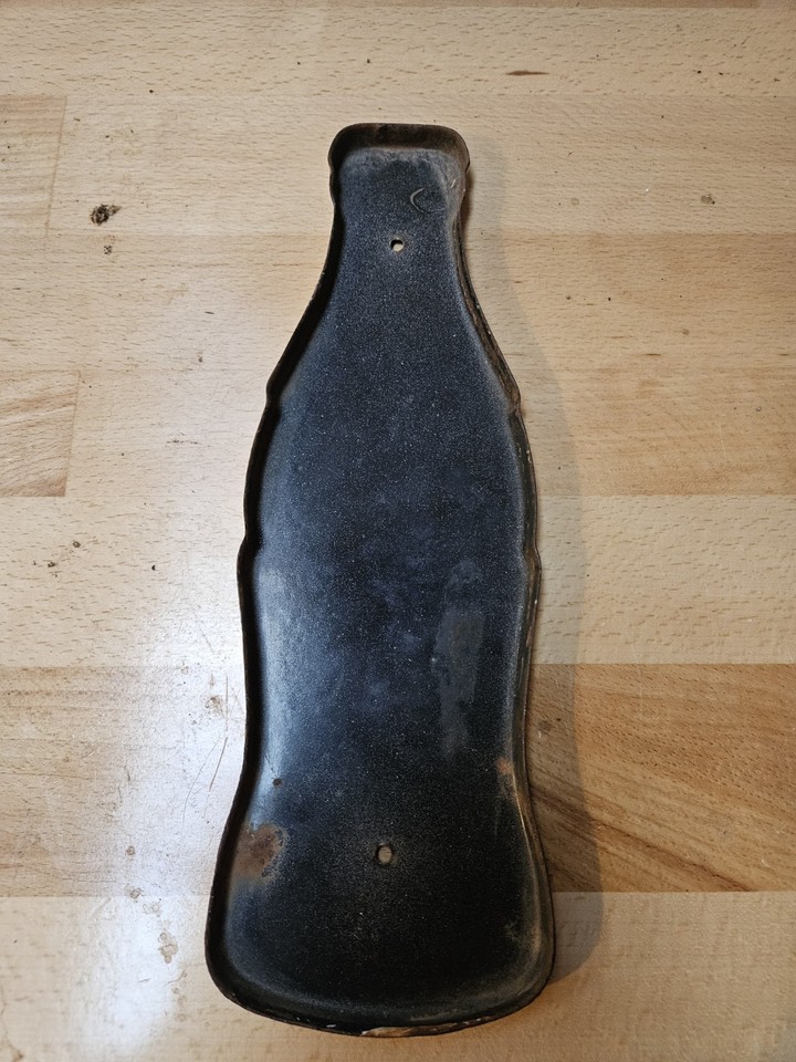 Vintage Coca-Cola Porcelain Bottle Sign – Cookie Cutter Style ...