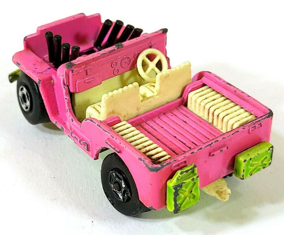 Vintage Matchbox Superfast 2 Jeep Hot Rod Pink Diecast Toy Car – 1971 ...