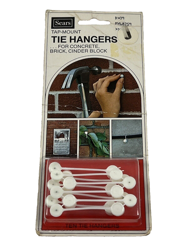 Vintage Sears Tap-Mount Tie Hangers for Concrete Brick Cinder Block ...