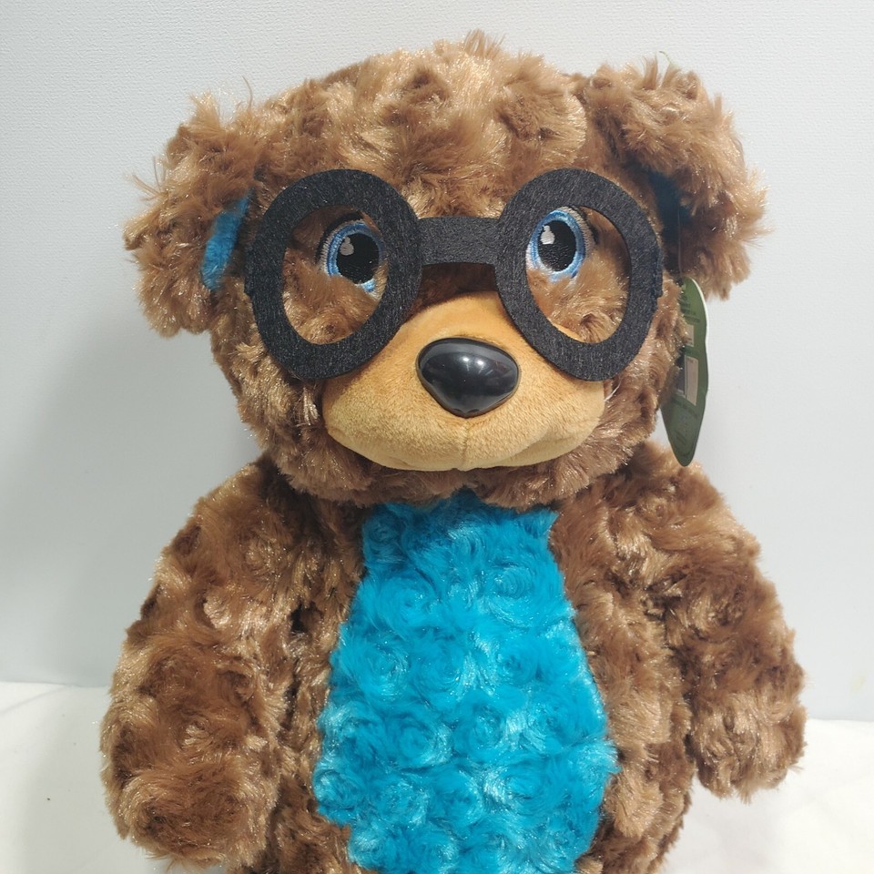 Lenz Frenz Eye Glasses Holder Plush Teddy Bear Soft 15" Stuffed Animal ...