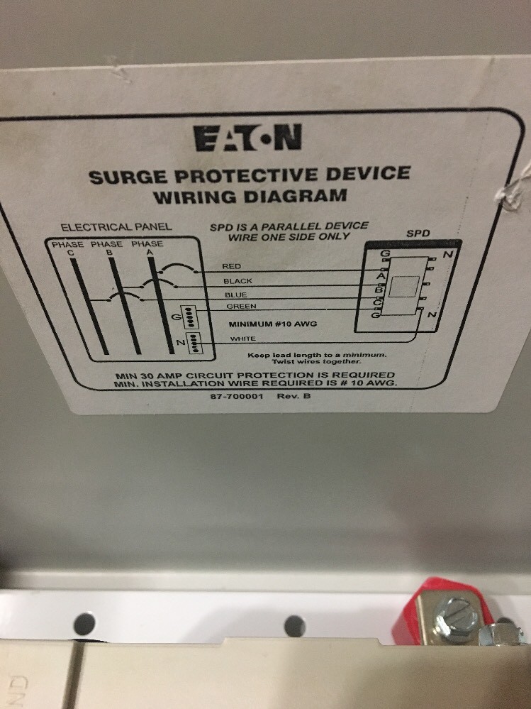 Eaton Cutler Hammer Clipper Powered System 200ka Surge Protector SPD ...