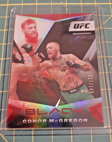2021 Conor Mcgregor Panini UFC Black Red /149 Champion Ireland | eBay