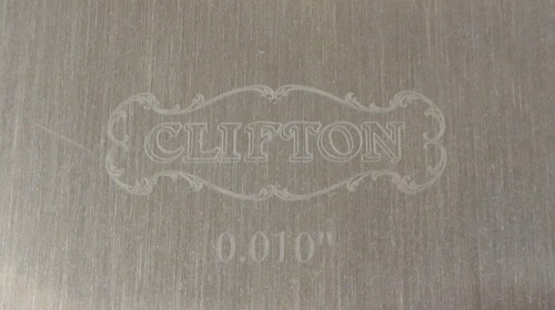 Pair Clifton Tool Company 3x6" Super Thin (0.010" or .25mm) Rectangular ...
