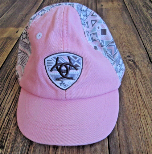 Ariat Baby Girl Infant Baseball Hat Cap Pink Aztec Cotton Blend (6-12 ...