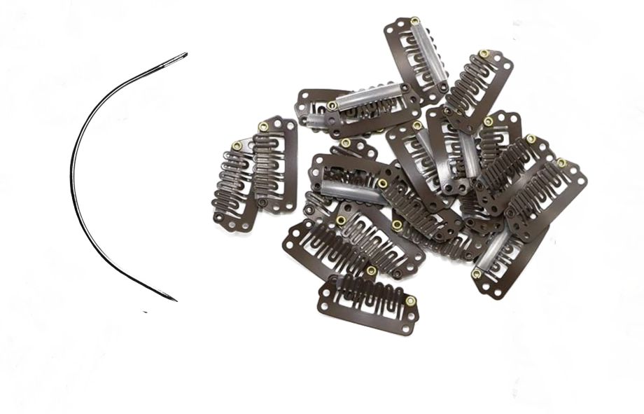 Hair Extension Snap Clips 28mm or 32mm for Wefts to Create Clip-Ins ...