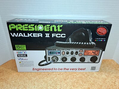 President Walker II FCC 40 Channel AM CB Radio With Weather Alert, VOX ...