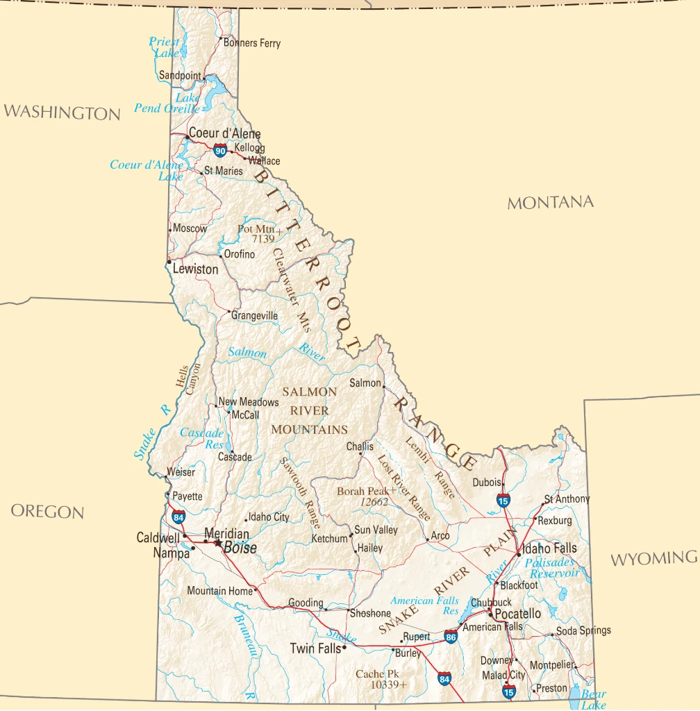 Road Atlas Of Idaho