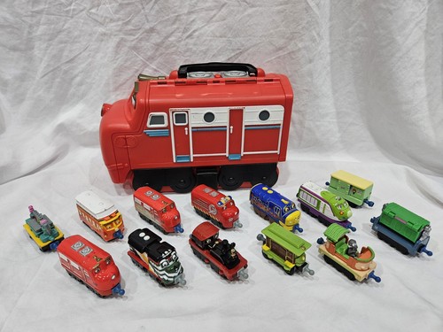 Chuggington Train Storage Carry Case + 13 Die-Cast Metal Trains Lot | eBay