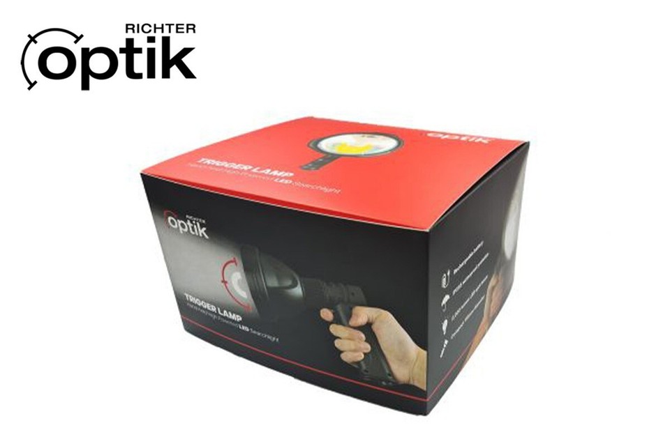 Richter Optik Trigger Lamp Handheld Waterproof 2000 Lumen LED Hunting ...