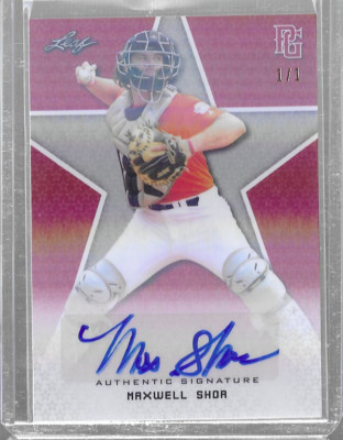 MAXWELL SHOR 2020 Leaf Perfect Game XRC RC Auto Shimmer 1/1 | eBay
