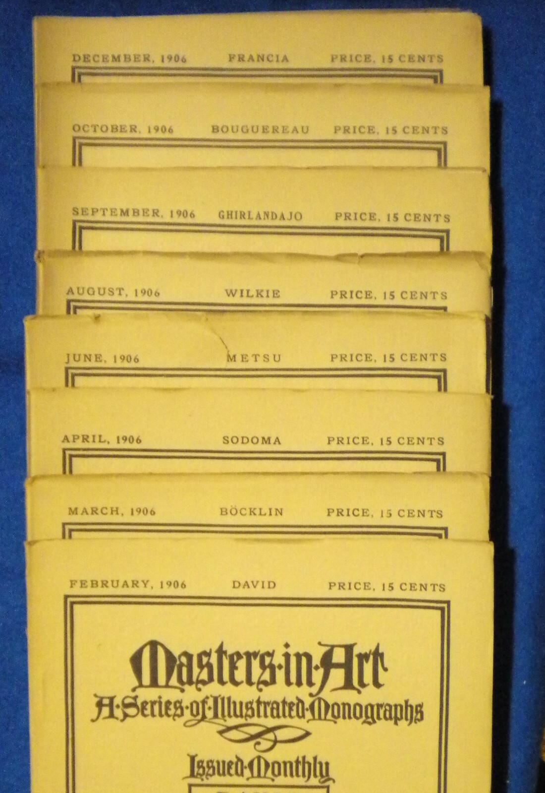 MASTERS IN ART SERIES OF ILLUSTRATED MONOGRAPHS MAGAZINE LOT of 52 ...
