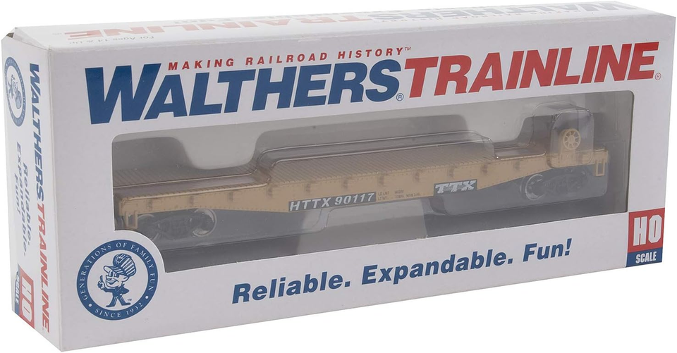 HO Scale Model TTX Flat Car | eBay