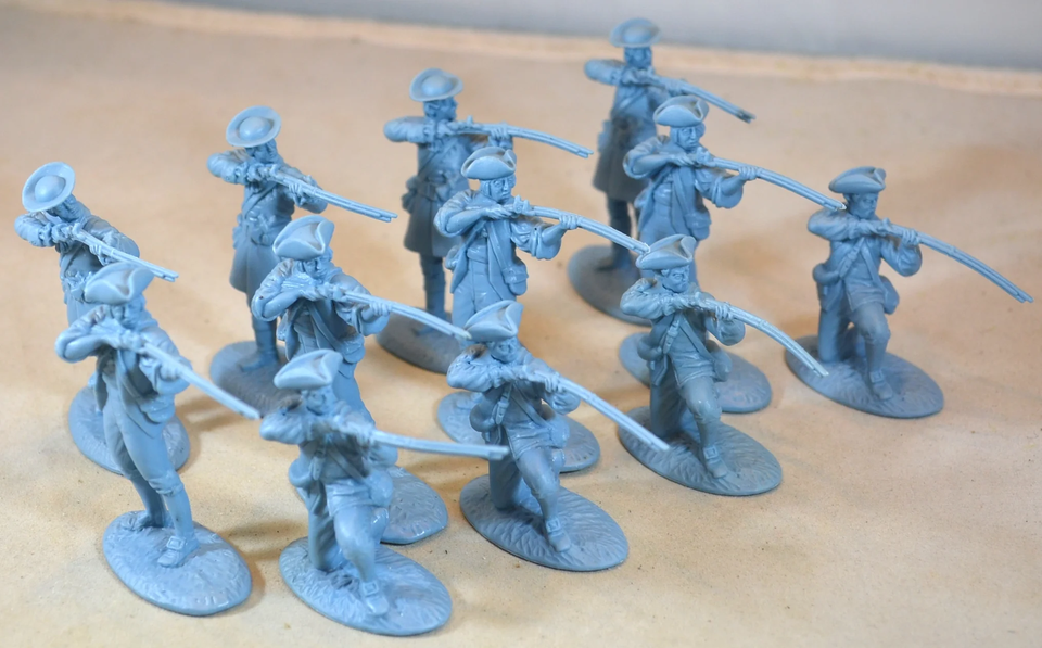 LOD Barzso American Revolution Colonial Minutemen Firing Line Blue | eBay