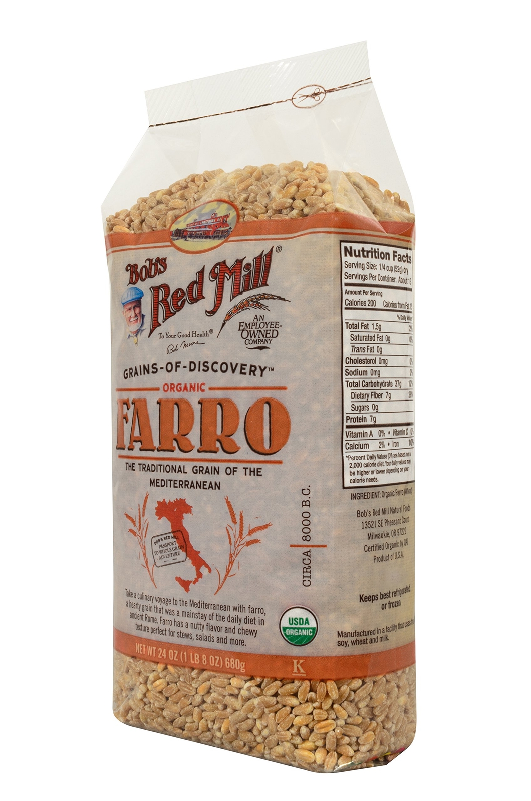2 Bob's Red Mill Whole Grains Discovery Organic Farro 24 Oz ...