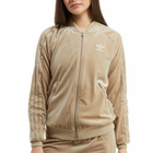 US:8 adidas OG Women's LUXE VELVET VIBES SST JACKET Beige RARE LAST 1 ...