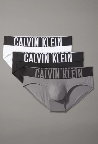 Calvin Klein Intense Power Micro 3-Pack Hip Brief Black/Grey Sky/W | eBay