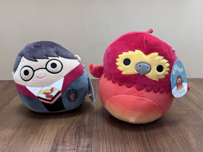 NEW 9” Fawkes Phoenix Squishmallow 8” Harry Potter Kellytoy Plush Nwt ...