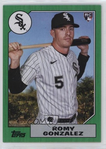 2022 Topps Archives 1987 Topps Design Green 65/125 Romy Gonzalez #260 ...