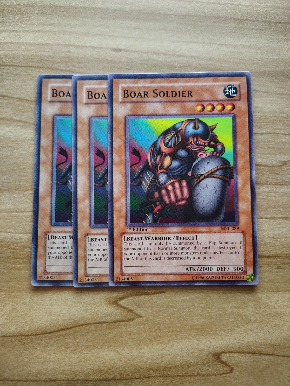 Yu-Gi-Oh! - Boar Soldier 3X - Complete Playset | eBay