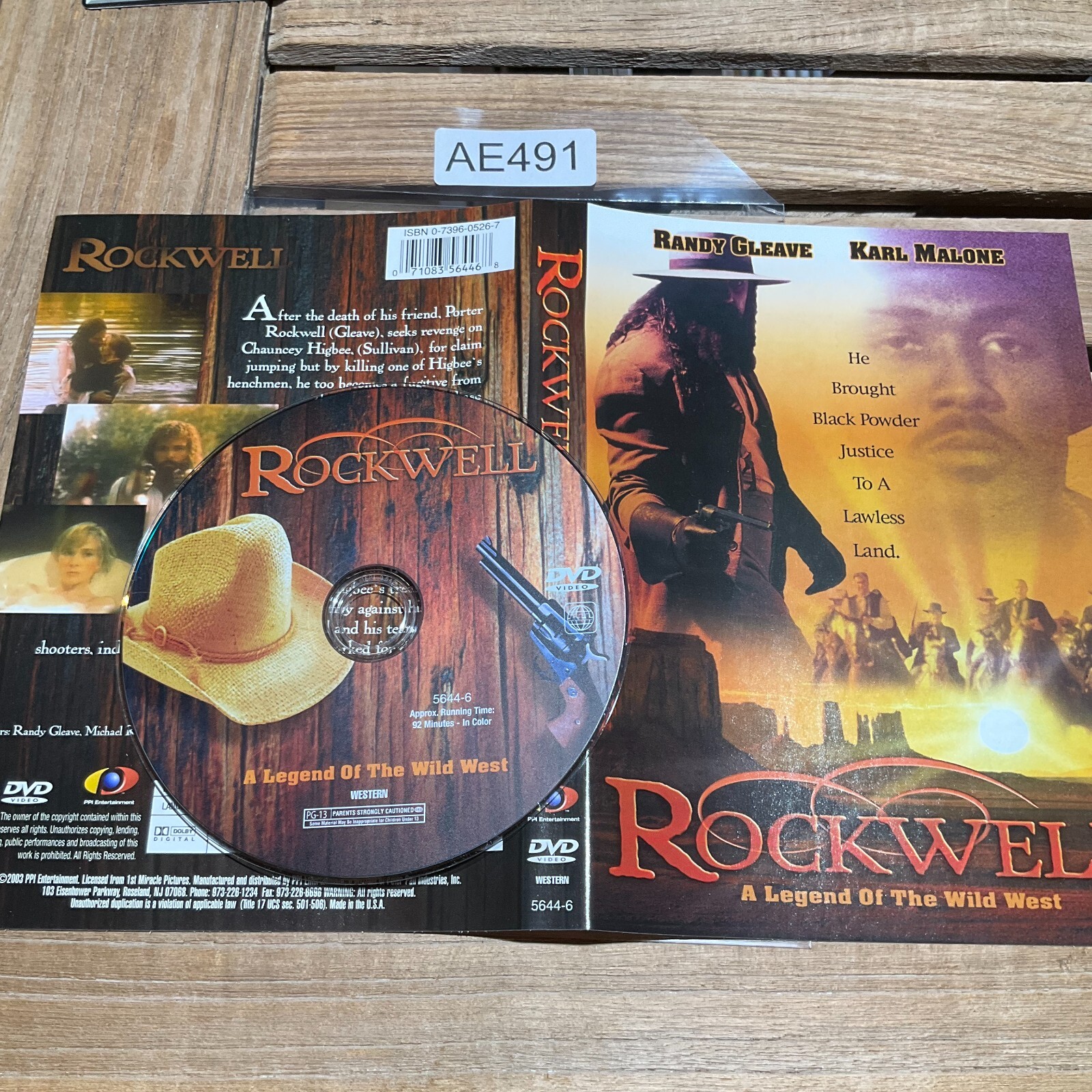 Rockwell: A Legend of the Wild West (DVD, 2003) No Case No Tracking # ...