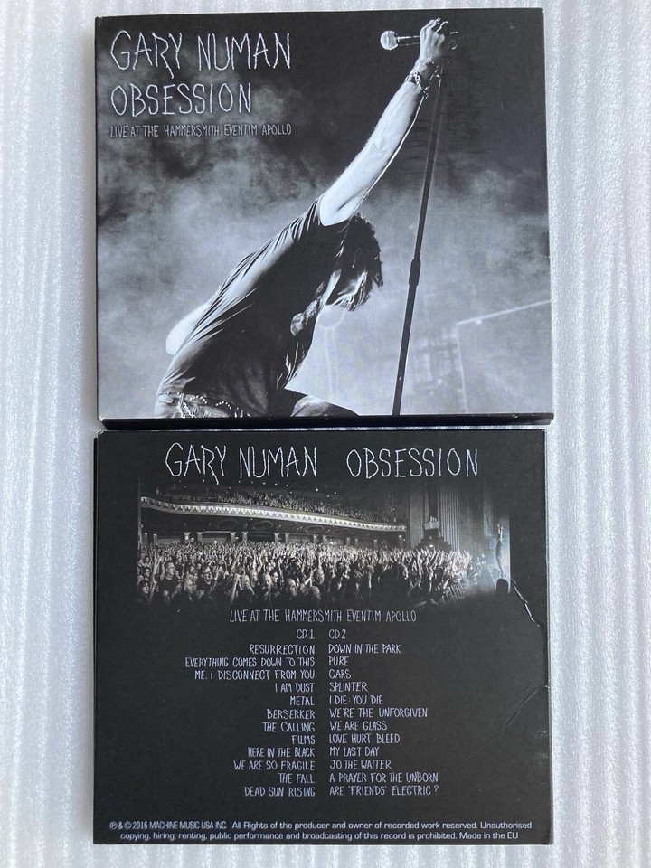 Gary Numan ‘Obsession’ CD (Hammersmith Eventim Apollo) *Mint/Ultra Rare ...
