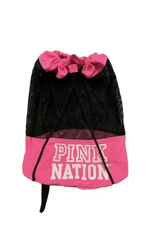 Victoria's Secret PINK Nation Mesh Drawstring Backpack | eBay