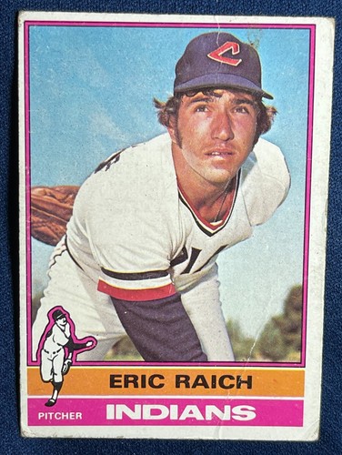1976 TOPPS #484 ERIC RAICH (CLEVELAND INDIANS) ROOKIE BASEBALL CARD | eBay