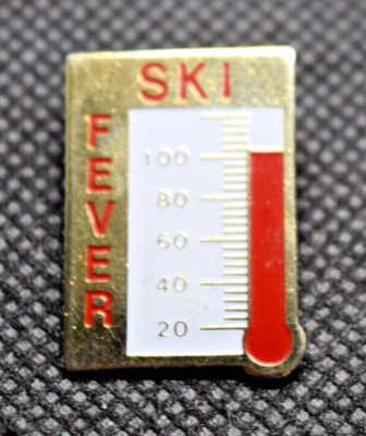 Ski Fever Thermometer Ski Pin | eBay