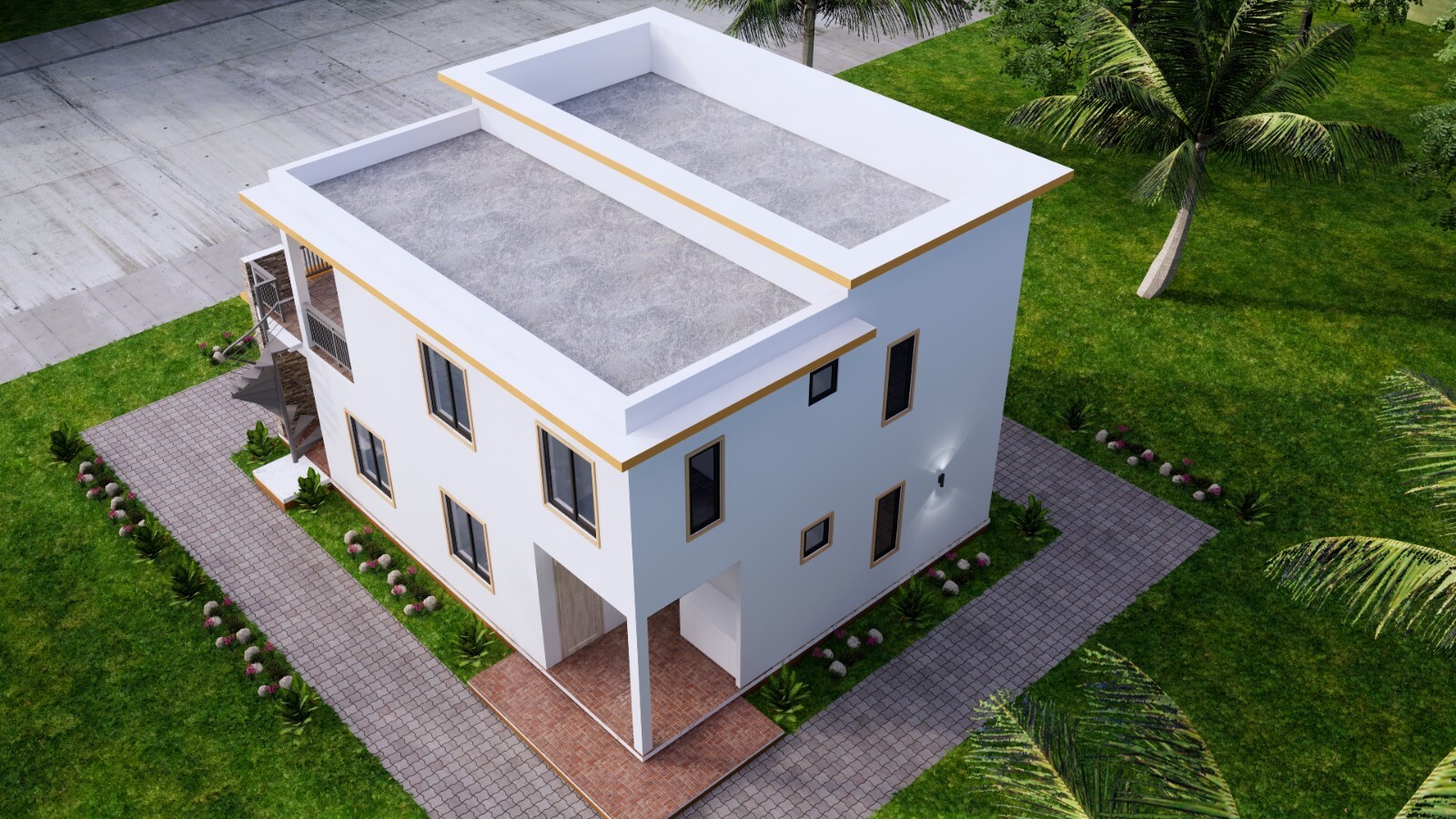 26x36 Feet House Plans 8x9 Meter 3 Bedrooms 2 Baths Terrace PDF (A4 ...