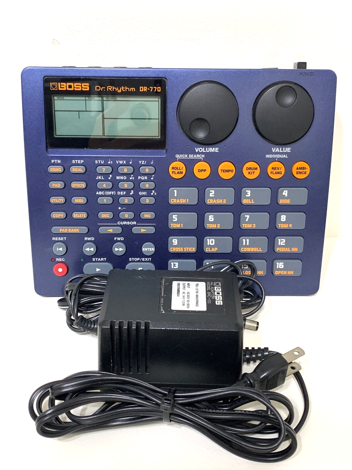 Boss DR-770 Dr Rhythm Drum Machine Sequencer With AC adapter | eBay