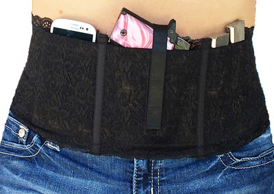 Ladies Women's Concealed Carry Lace Waistband Gun Holster-Hidden Heat ...