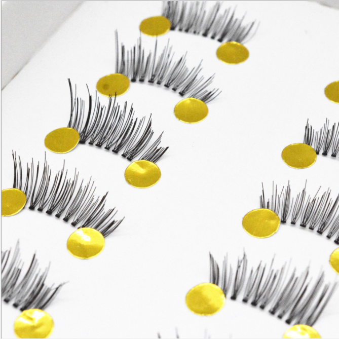 10 pairs Makeup Mini half Corner Black False Eyelashes Natural Eye ...