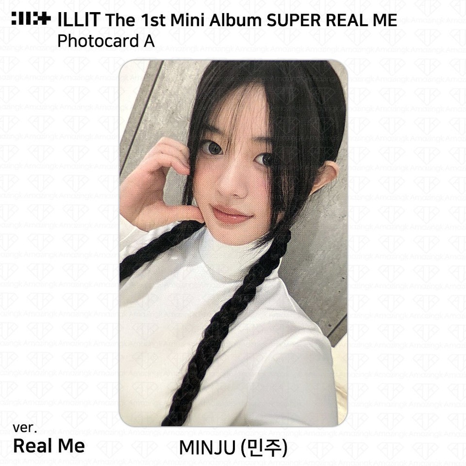ILLIT The 1st Mini Album Super Real Me Official Photocard Magnet ...