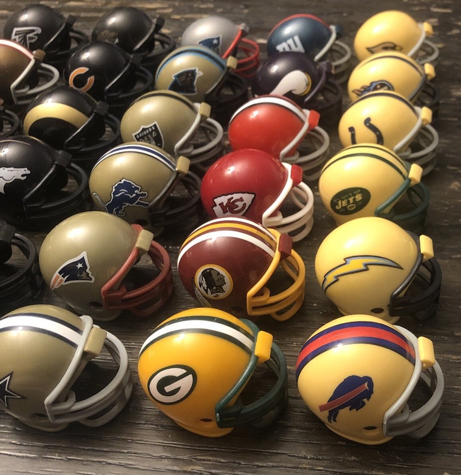 Lot 30 Riddell NFL Pocket Size Pro Football Sports Team Helmets ...