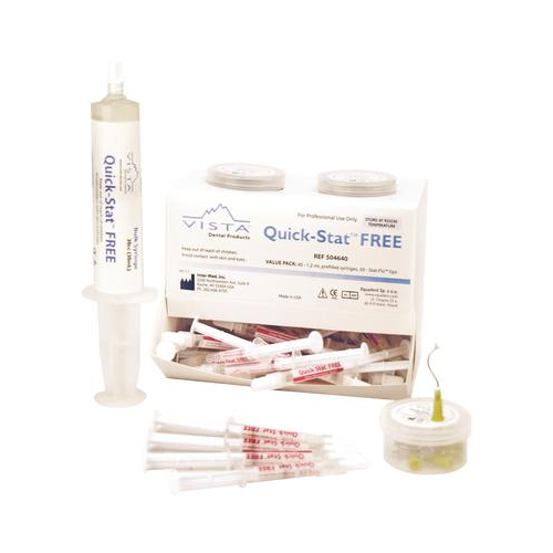 Vista Dental 504600 Quick Stat Free Hemostatic Gel 25% Syringes 1.2 mL ...