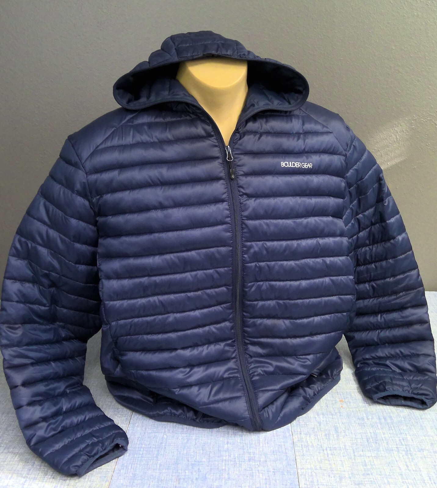 Boulder Gear 2824R Packable D-Lite Jacket Hooded Navy… - Gem