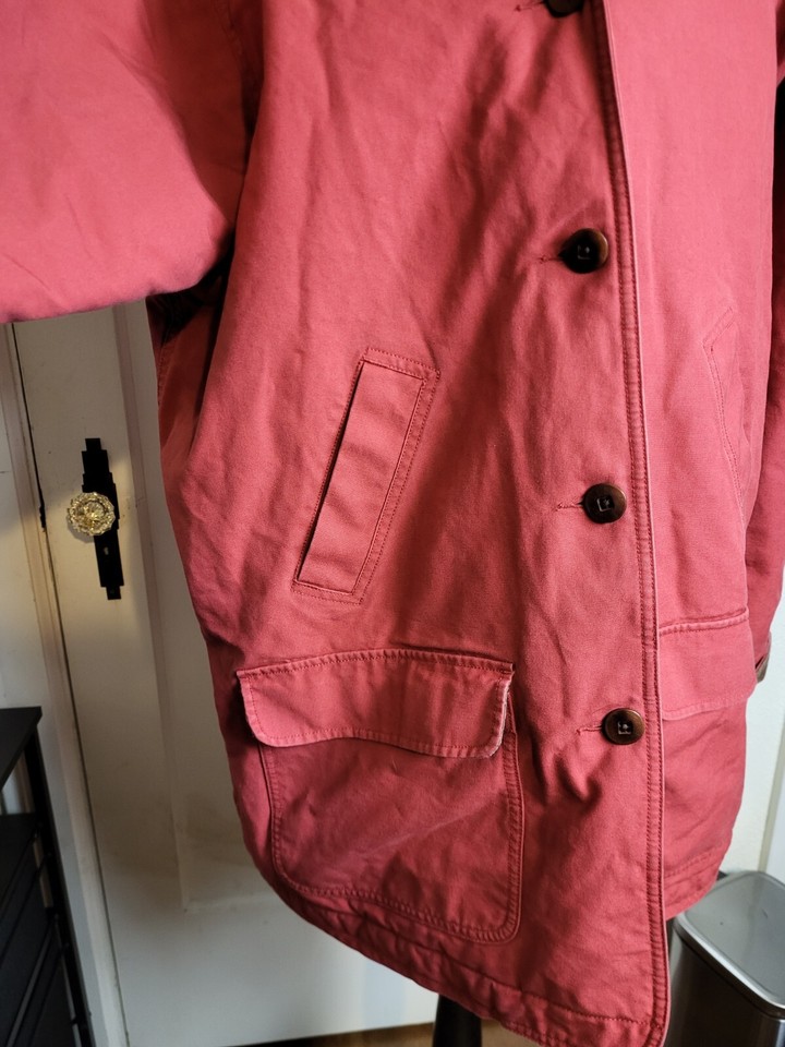 VTG LL Bean Womens Thinsulate Red Barn Chore Jacket Coat 2XL CUT TAG ...