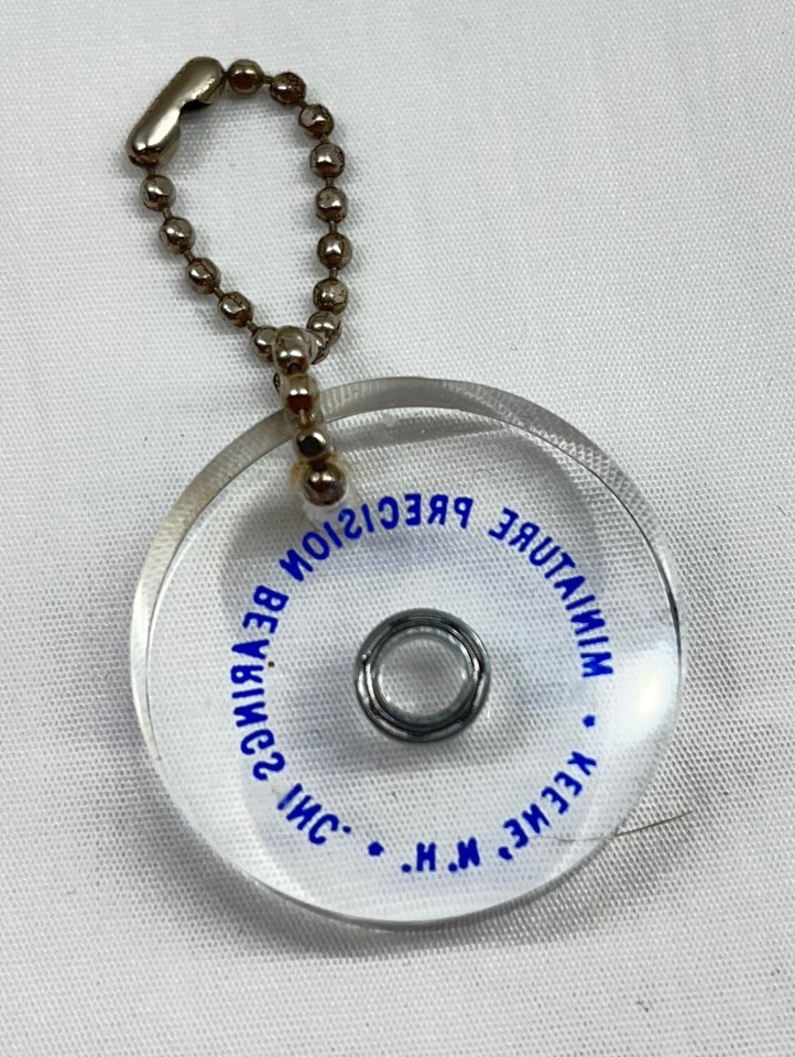 Vint Miniature Precision Bearings Keene, NH Lucite Keychain Timken ...
